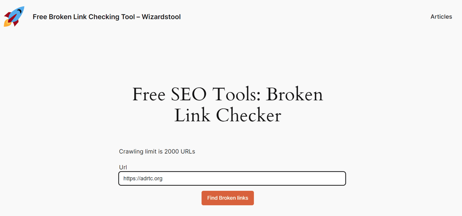 Find broken links - Dead Link Checker
